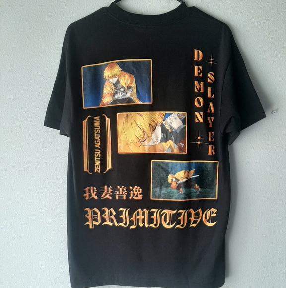 Primitive | Shirts | Primitive X Demon Slayer Zenitsu Double Sided ...